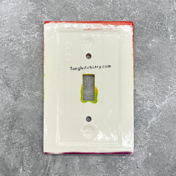Single Switch Plate Rainbow - Tangle Artistry