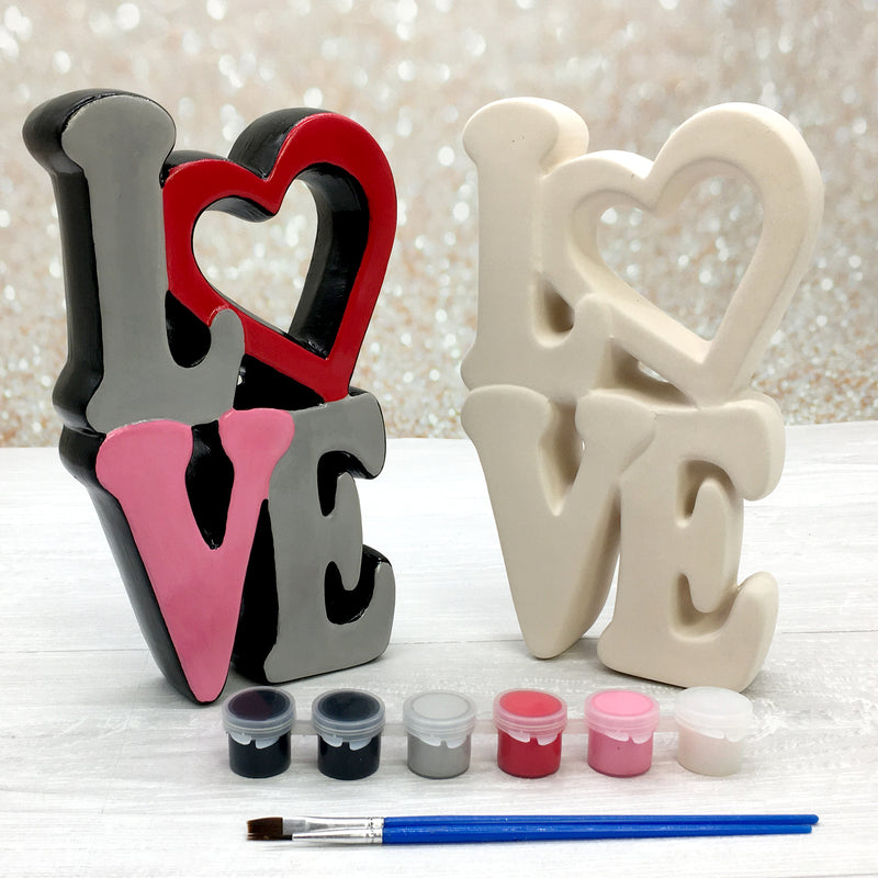 DIY Ceramic LOVE Sign - Tangle Artistry